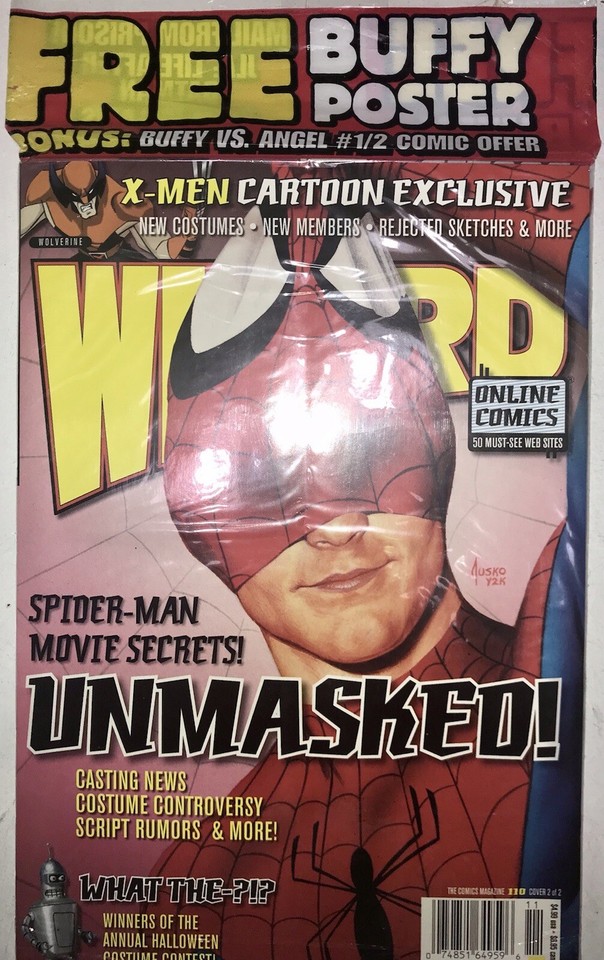 WIZARD #110 November 2000 USA COMICS MAGAZINE cover #2 SPIDER-MAN | eBay