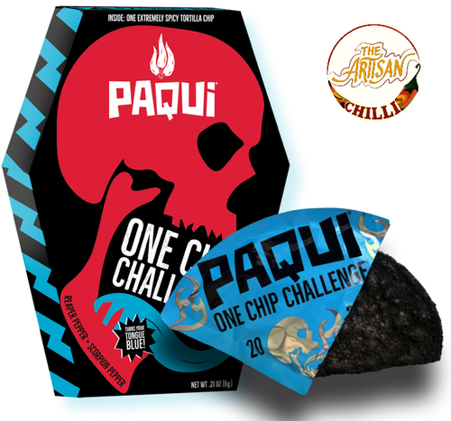 Paqui One Chip Challenge 2022 World's Hottest Carolina Reaper Tortilla ...