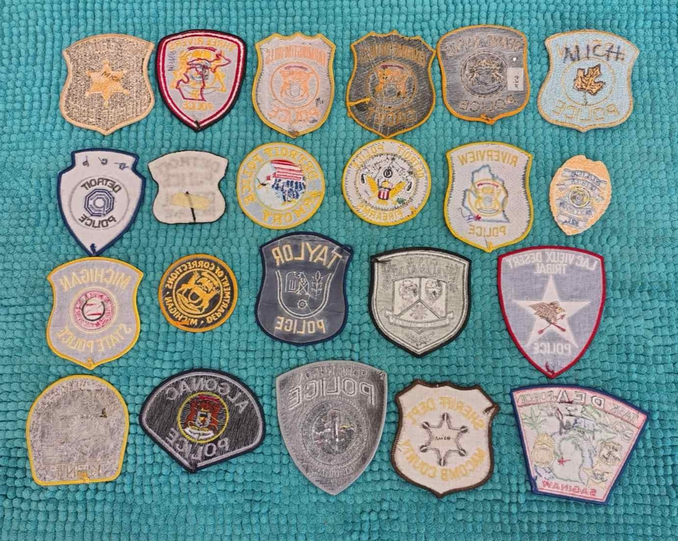 POLICE SHERIFF PATCH MICHIGAN MI - LOT COLLECTION 22 PATCHES | eBay