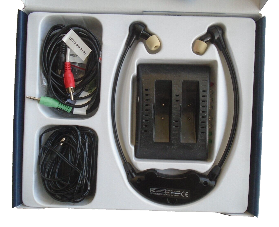 TV Ears Wireless Digital Voice Clarifying TV Headphones Listening ...