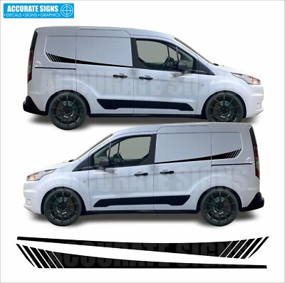 Stickers for Ford Transit Connect Side Stripes SWB Decals Vinyl ...