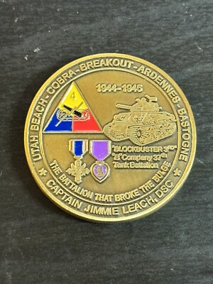 Utah Beach Cobra Breakout Military Challenge Coin Medal | eBay
