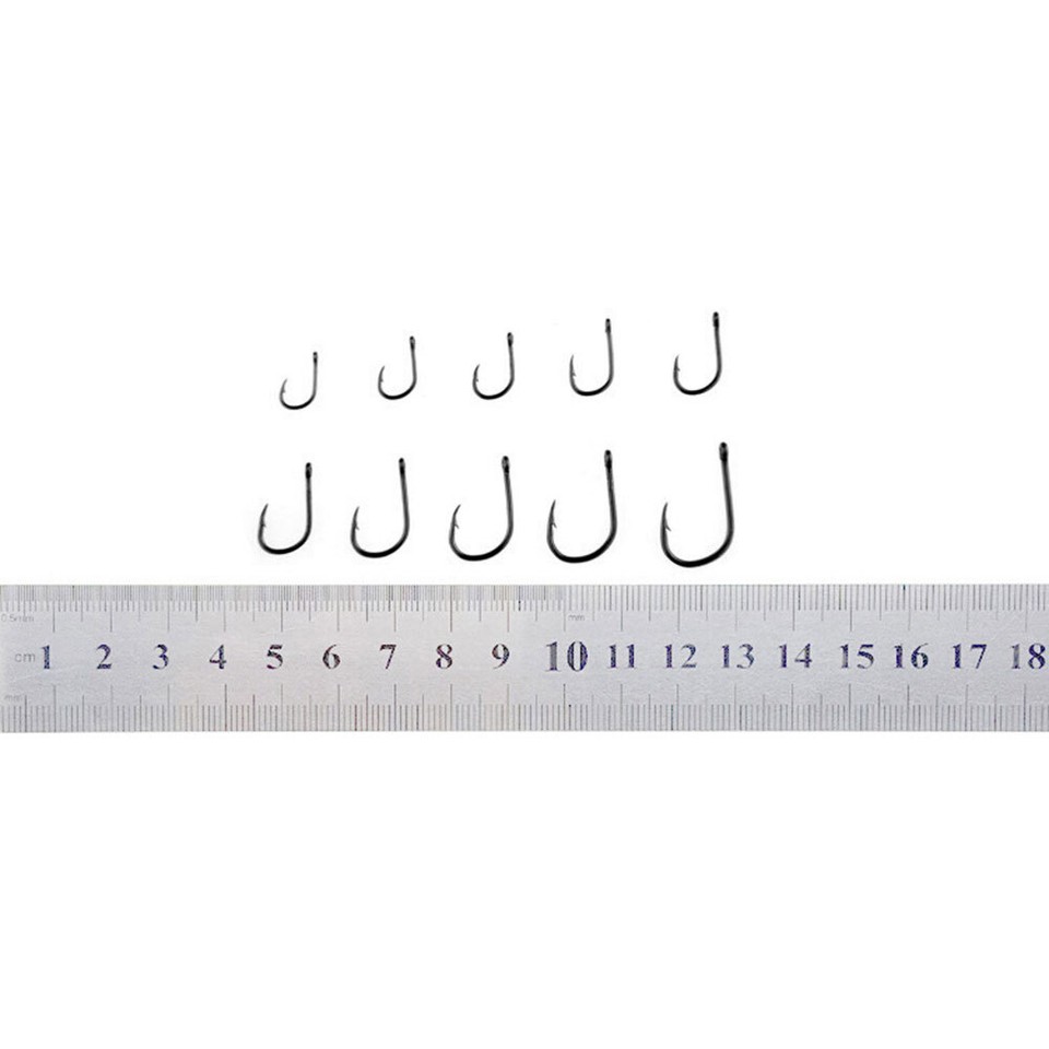 100Pcs/Lot Sharpened Fishing Hook High Carbon Steel Fishing Hooks With ...