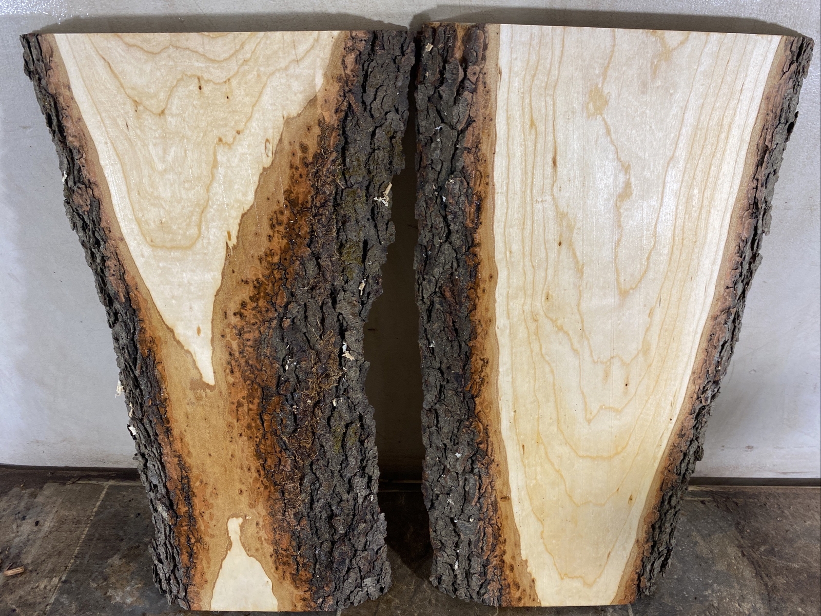 (2) live edge black Cherry Boards Kiln dried and planed 1.25”x8-11”x21 ...