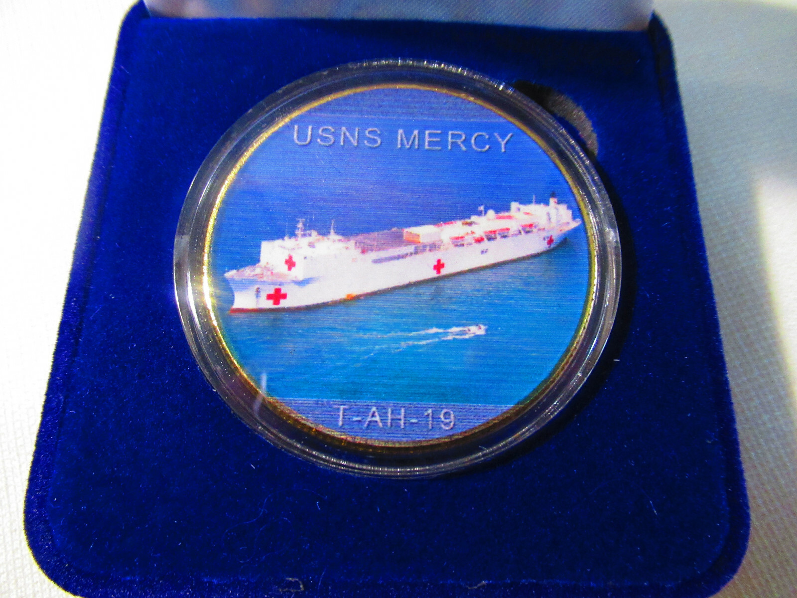 US NAVY - USNS MERCY / T-AH-19 Challenge Coin w/ Presentation Box | eBay