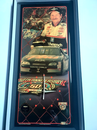 Dale Earnhardt SR. NASCAR 50th Anniversary Limited Edition Clock 23 ...