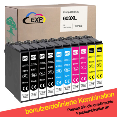 Patronen für Epson 603XL WF-2830 2850 2835 2810 2870 2820 2840 2845 DWF ...