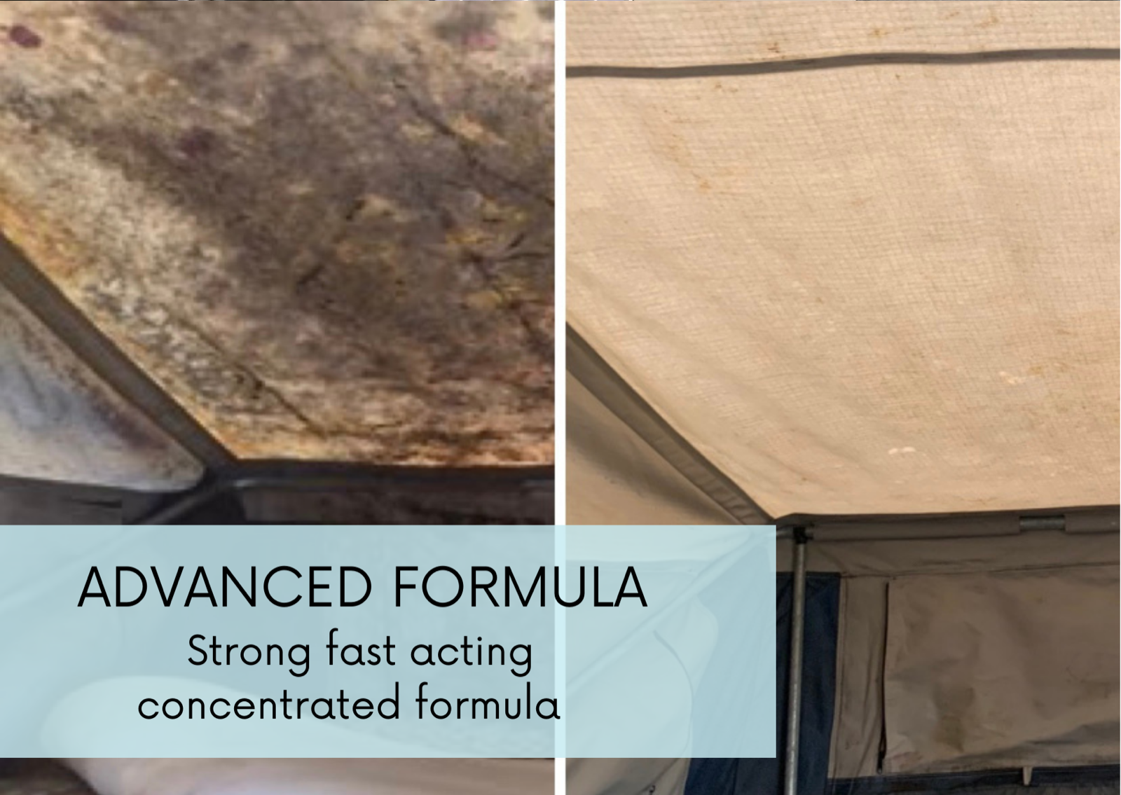 Awning & Tent Cleaner SUPER Concentrate Removes Mould Mildew Algae Dirt ...