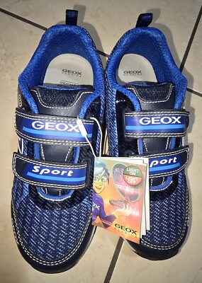 Geox J Android Boy A, Scarpe da Ginnastica Ragazzo con luci led blu ...