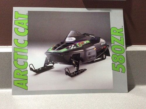 1993 Vintage Arctic Cat Snowmobile, The Intro To. 580 ZR Dealer Hand ...