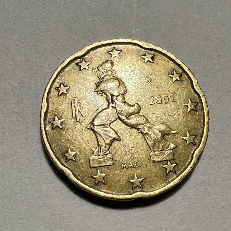 2002 ITALY 20 CENT EURO COIN - R | eBay