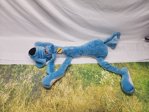 Vtg 1984 24" Large Foofur Blue Dog Phil Mendez Dakin Gangly Puppy Plush ...