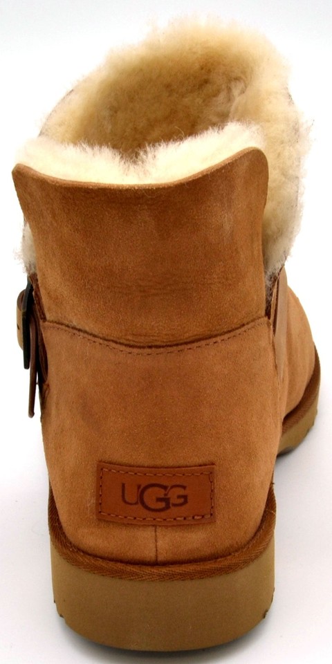UGG Womens Romely Short Buckle Mini Boots | Chestnut | 1132993-CHE ...