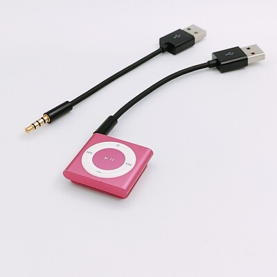 USB 3.5mm Data Sync Charger Cable Cord For Apple iPod Shuffle 3 4 5 6 7 ...