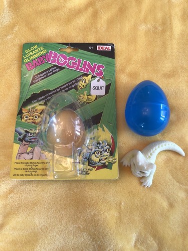 IDEAL Baby Boglins "Squit" Glow-In-The-Dark Vintage with Packaging USED ...