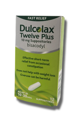 Dulcolax Suppositories - 10mg - 12 Pack - Helps Stimulate The Bowel ...