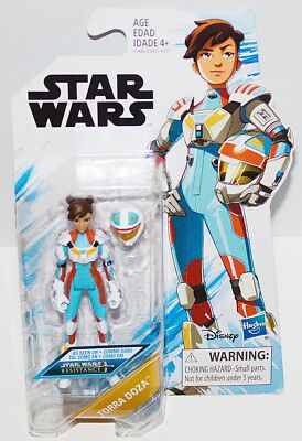Star Wars Resistance Torra Doza with Helmet Action Figure 2018 Hasbro ...