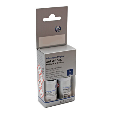 18 ml [916,11€/Liter] Original Lackstift Set VW reflexsilber-metallic ...