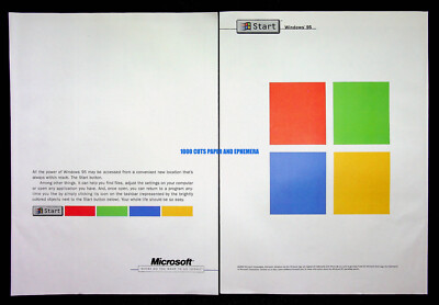 Microsoft Windows 95 PC Operating System 1995 Print Magazine Ad Poster ...