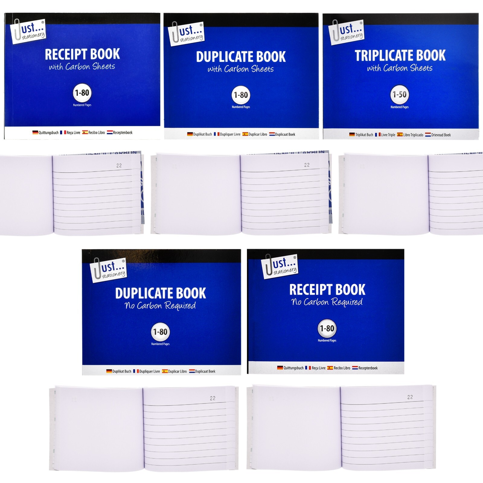 DUPLICATE BOOKS Carbon Copy Carbonless Cash Sales Order VAT Payment ...