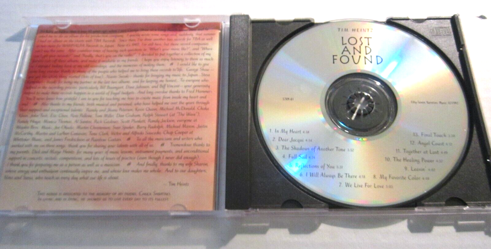TIM HEINTZ ~ CD ~ " Lost And Found " ~ 1997 Fifty Seven Varieties Music ...