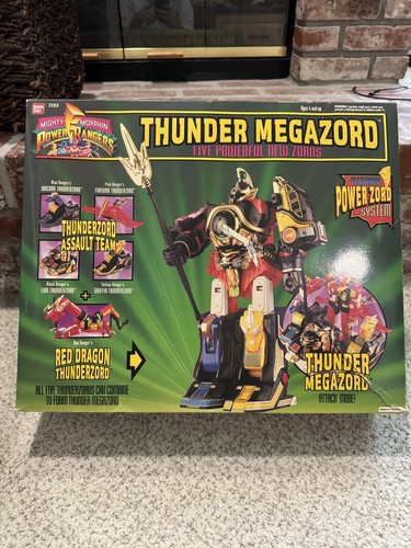 Power Rangers MMPR Thunderzords Thunder Megazord 1994 Bandai READ ...