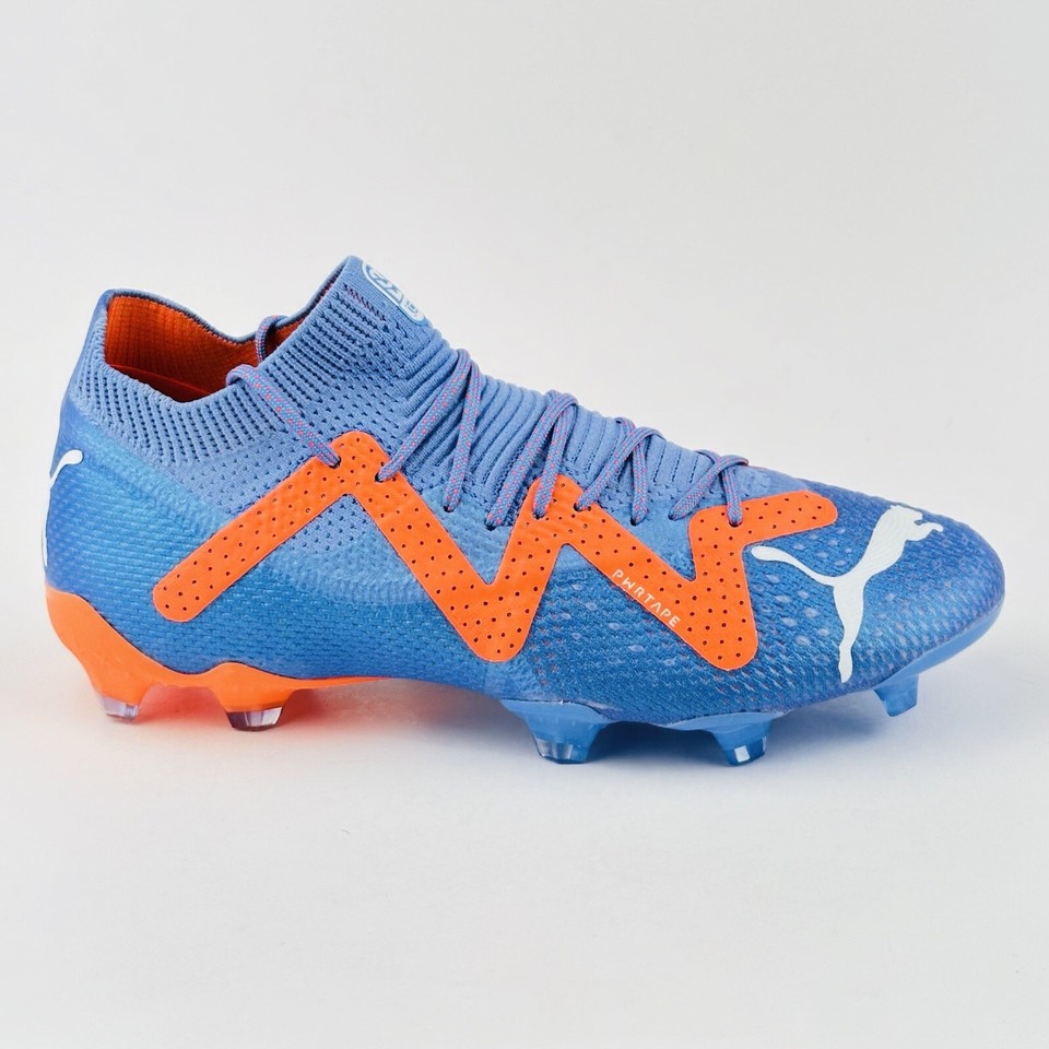 Size 8 - Puma Future Ultimate FG AG Blue Orange Soccer Cleats 107165 01 ...