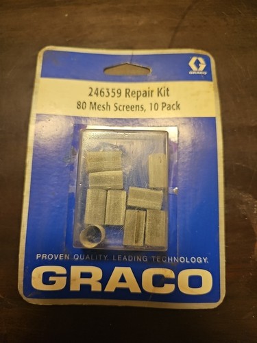 246359 Screens, 80 Mesh 10 Pack - Original Graco Fusion Air Purge Gun ...