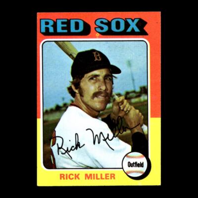 Rick Miller 1975 Topps Boston Red Sox #103 GM R305 | eBay