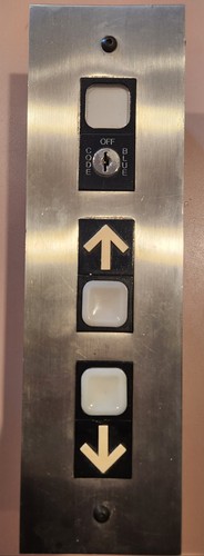Vintage Dover elevator int. Hall Buttons From A Medical Facility With ...