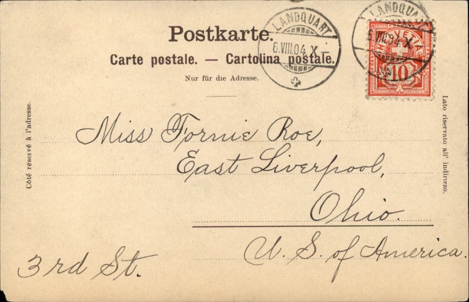 Panorama von Ragaz Switzerland aerial UDB 1904 to FORNIE ROE East ...