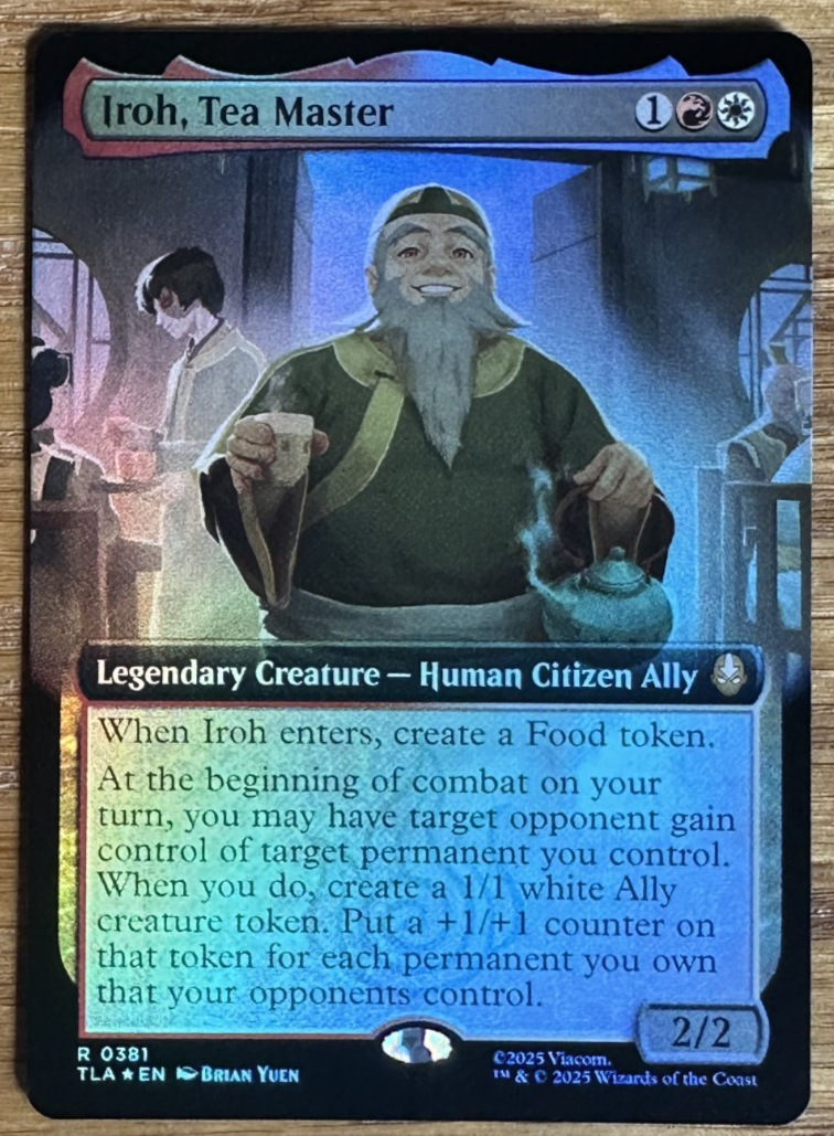 MTG Avatar: The Last Airbender, Iroh, Tea Master - Extended Art Foil | eBay