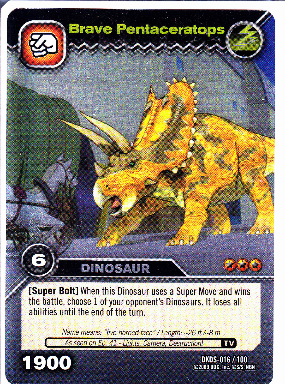 Dinosaur King TCG Choose 1 Dinotector Showdown Silver Rare Foil Card ...