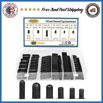 102pcs Carburetor & Vacuum Rubber Cap Plug Assortment Kit | Intake ...