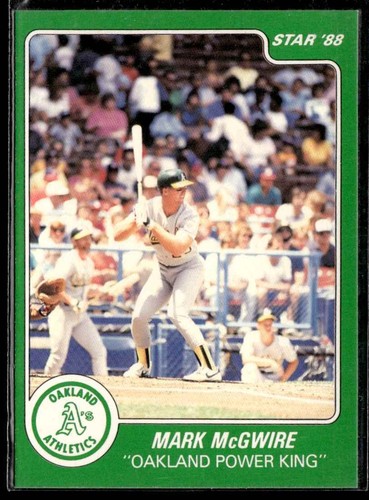 1988 Star Company Baseball Power King Green Promo Mark McGwire Oakland ...