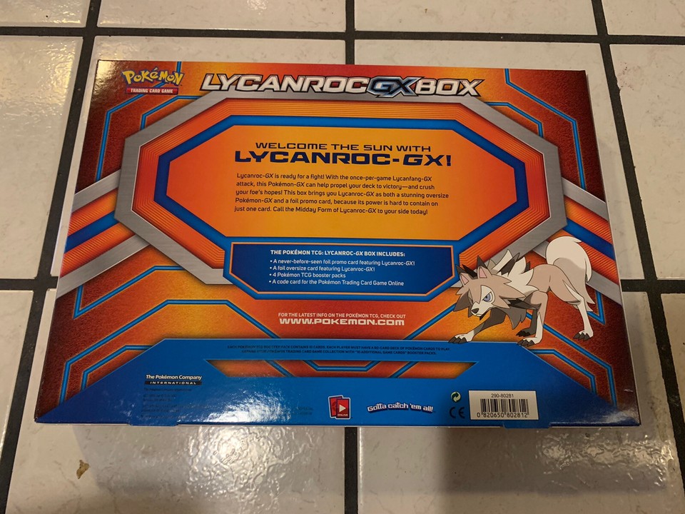 Pokemon TCG: 2017 Lycanroc Gx Box with Evolutions Pack & 1 Foil ...