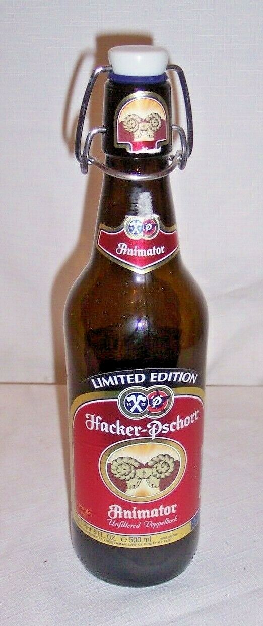 RARE Hacker Pschorr ANIMATOR LIMITED EDITION 500 ML Munich Germany BEER ...