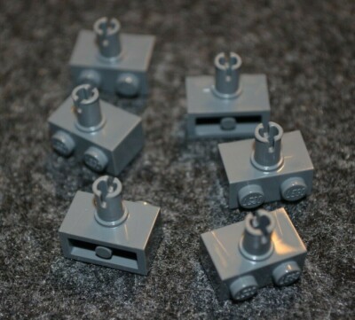 (6) 1x2 Dark Gray Technic Brick w/ Stud on Side Bricks ~ Lego ~ NEW ...