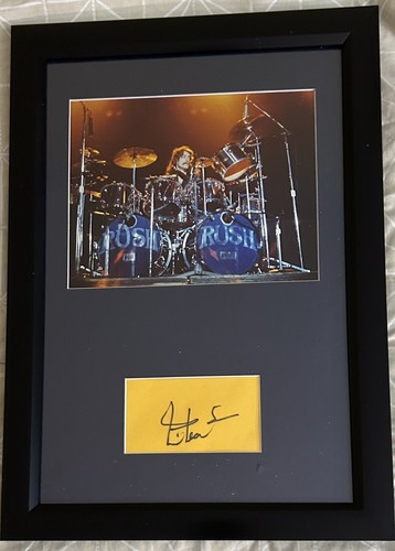Rush Neil Peart Signed Display 78-79 Signature On Card Stock Autograph ...