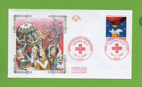 FDC 1996 - Cross Red - Holidays Honeycomb Stand Up ( Ref. 8493) | eBay