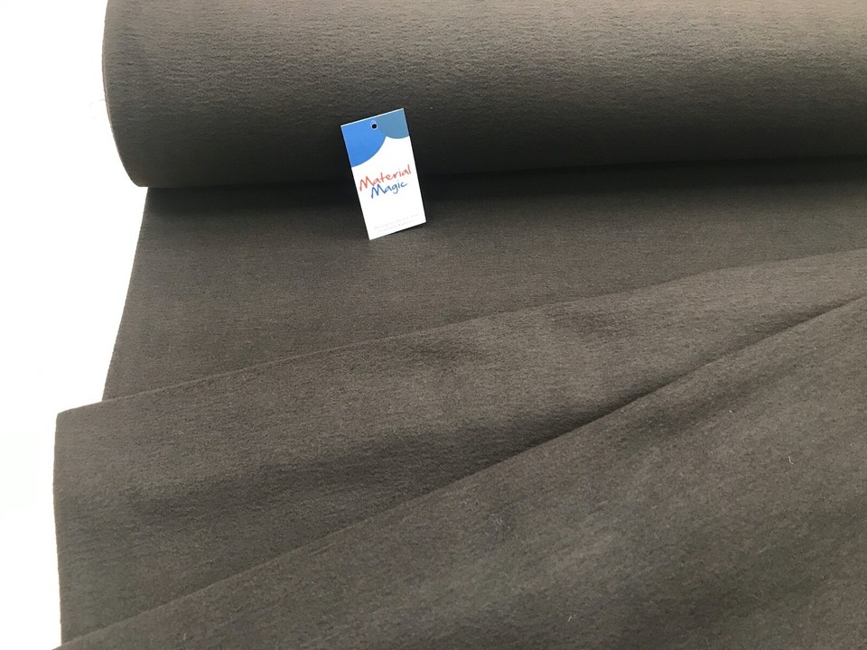 WOOL MELTON COATING FABRIC 150 CMS WIDE SUITING MATERIAL UPHOLSTERY ...
