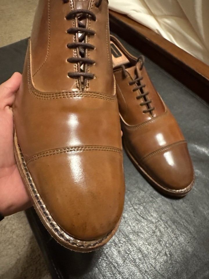 Allen Edmonds Park Avenue Natural Shell Cordovan 9.5D | eBay