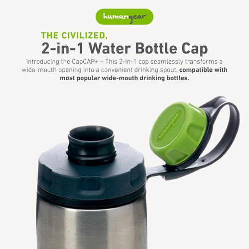 humangear capCAP Forest Green 2 in 1 Drinking Spout for Wide Mouth Bottles | eBay