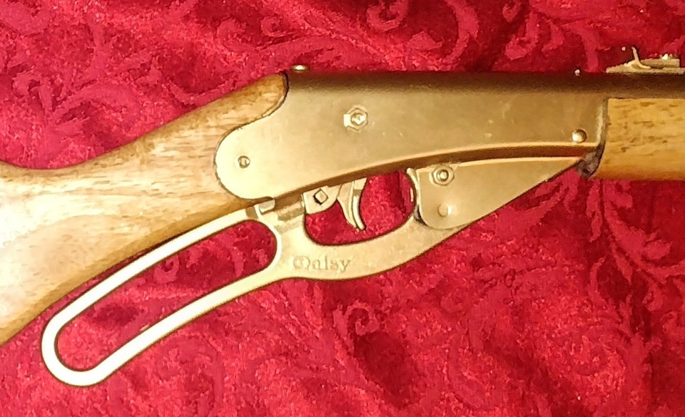 RED RYDER BB GUN RIFLE DAISY CUSTOM BLONDE 1938B GOLD A XMAS STORY VTG ...