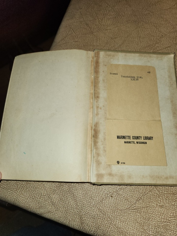 Touchdown Kid by Robert Sidney Bowen - 1951 Hardcover - Vintage ...