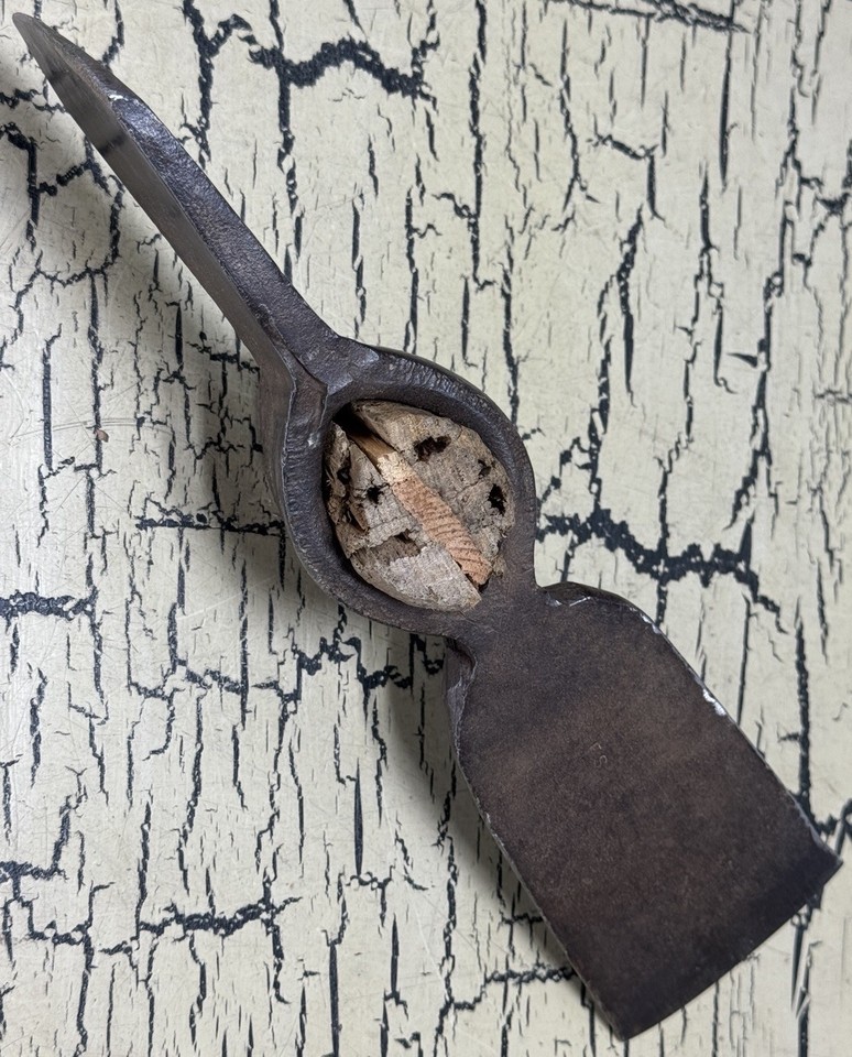 VTG Antique Warwood Adze & Axe Head Combo Miner Garden Farm Hand Tool ...