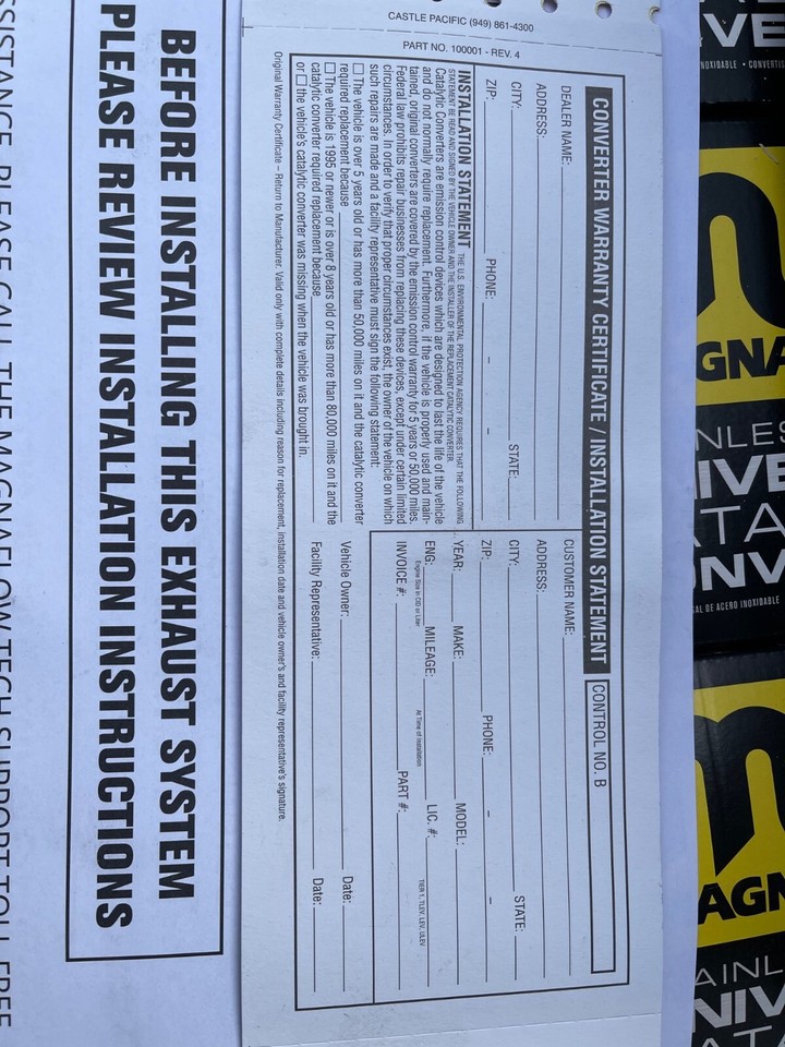 MAGNAFLOW 54959 - 3" CERAMIC CAT UNIVERSAL SPUN CATALYTIC CONVERTERS | eBay