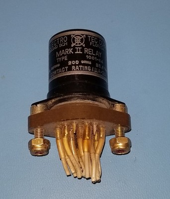 ELECTRO-TEC MARK II RELAY 1001-64 WITH BASE | eBay