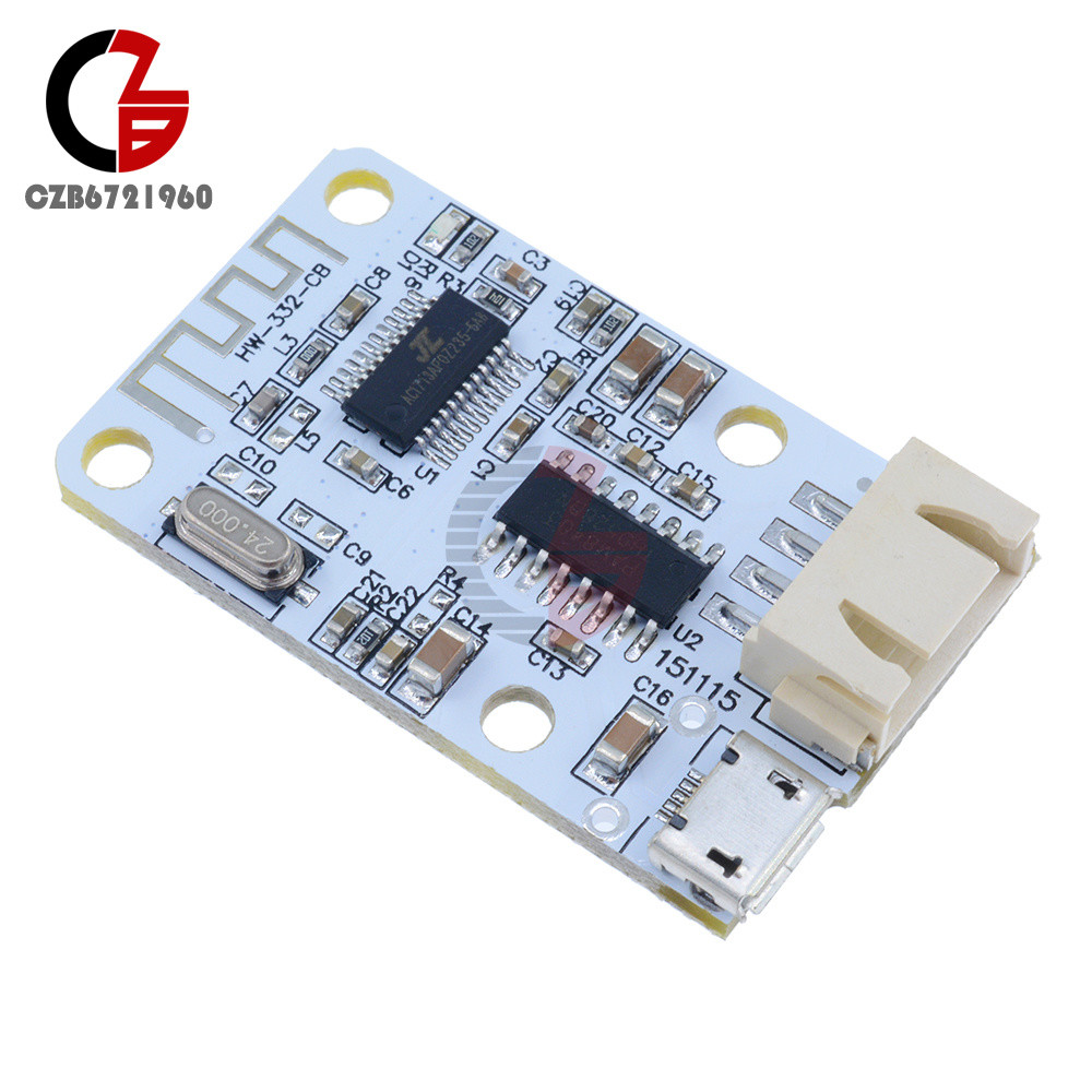 5V 3W+3W 2X3W Bluetooth Audio Receiver Digital Amplifier Board Module ...