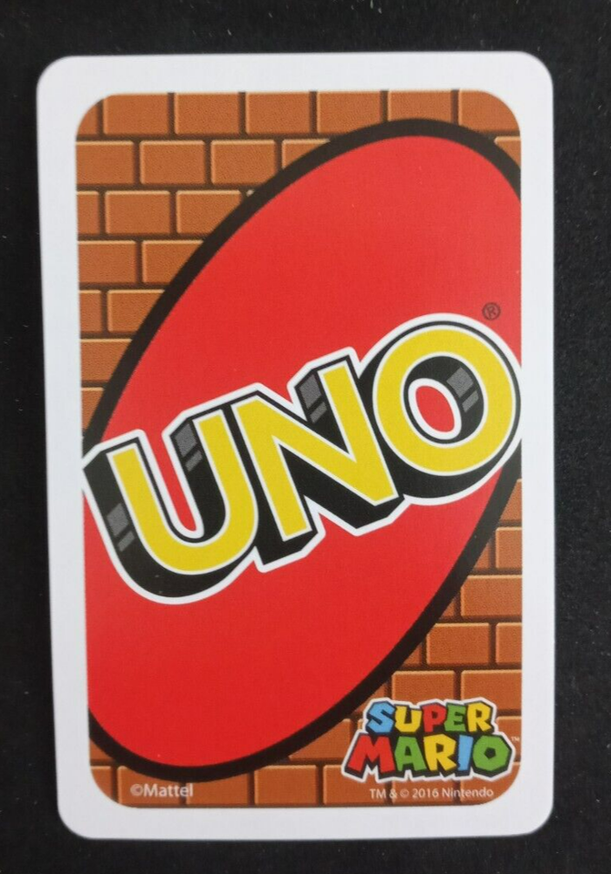2016 Mattel Super Mario Uno Card Wild | eBay